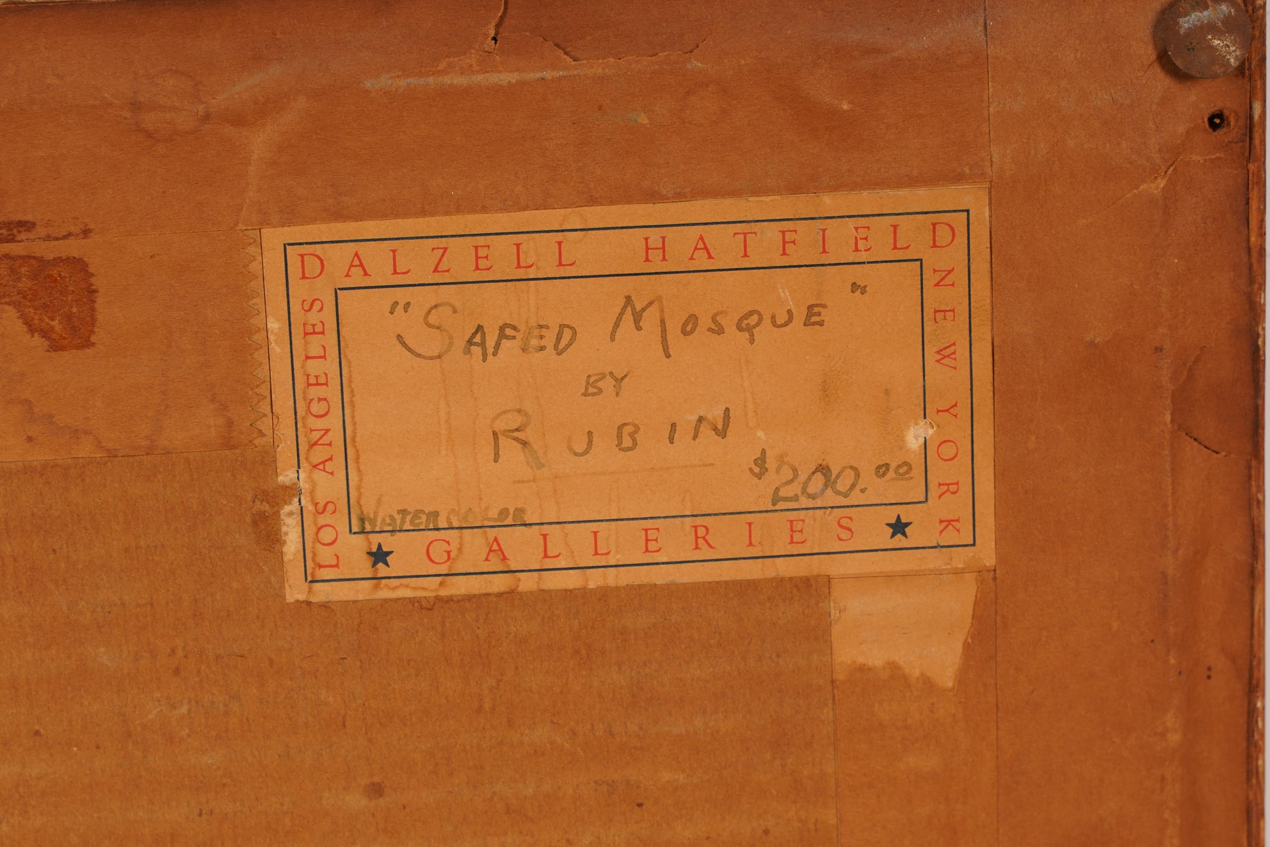 Reuven Rubin | SAFED MOSQUE | MutualArt