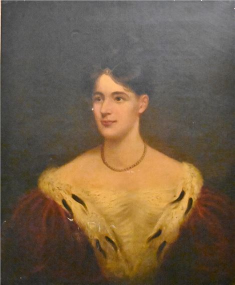 Sir Thomas Lawrence | Portrait of Lady Sara Wilkinson, in fur and ...