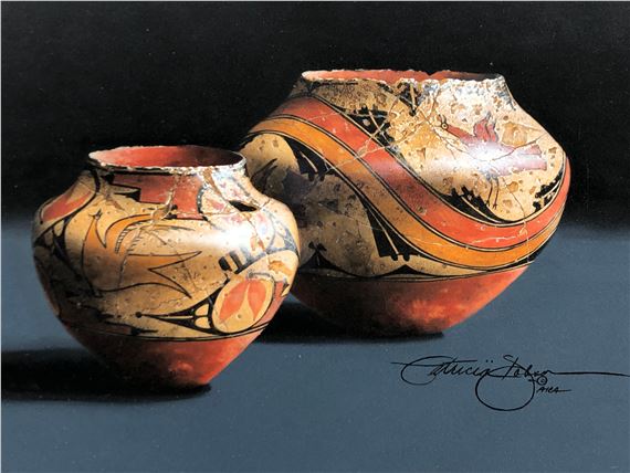 Patricia Joy Dobson | PATRICIA DOBSON ZIA JARS MIXED MEDIA ON BOARD ...