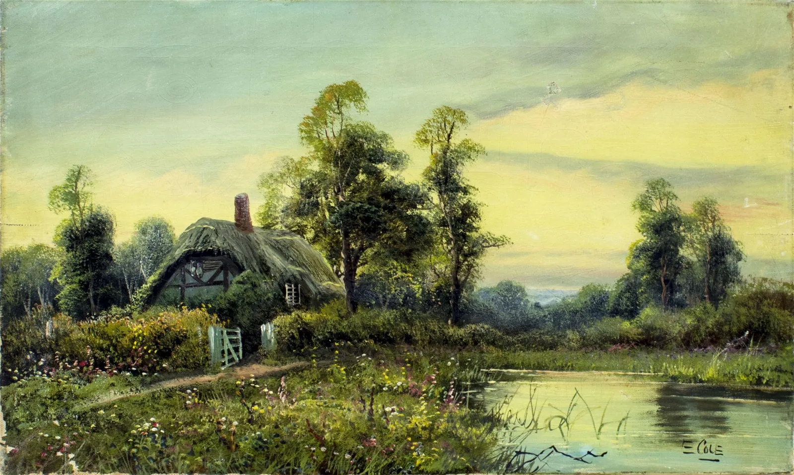 E. Cole | Sunset Landscape | MutualArt