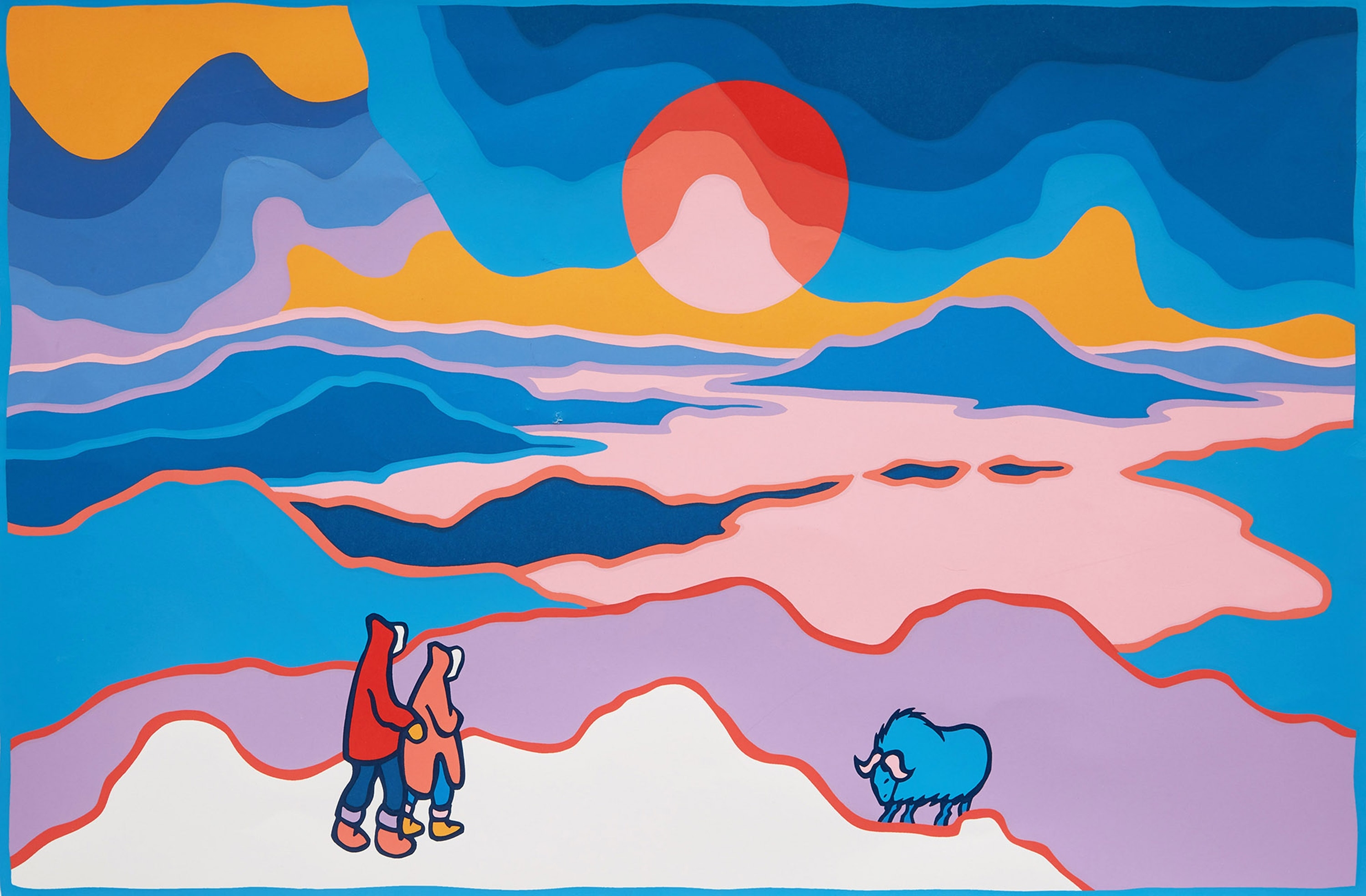 Ted Harrison | Bathurst Inlet; Duchess (1987) | MutualArt