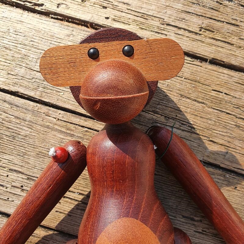 Kay Bojesen | A patinated teak and limba wood monkey | MutualArt