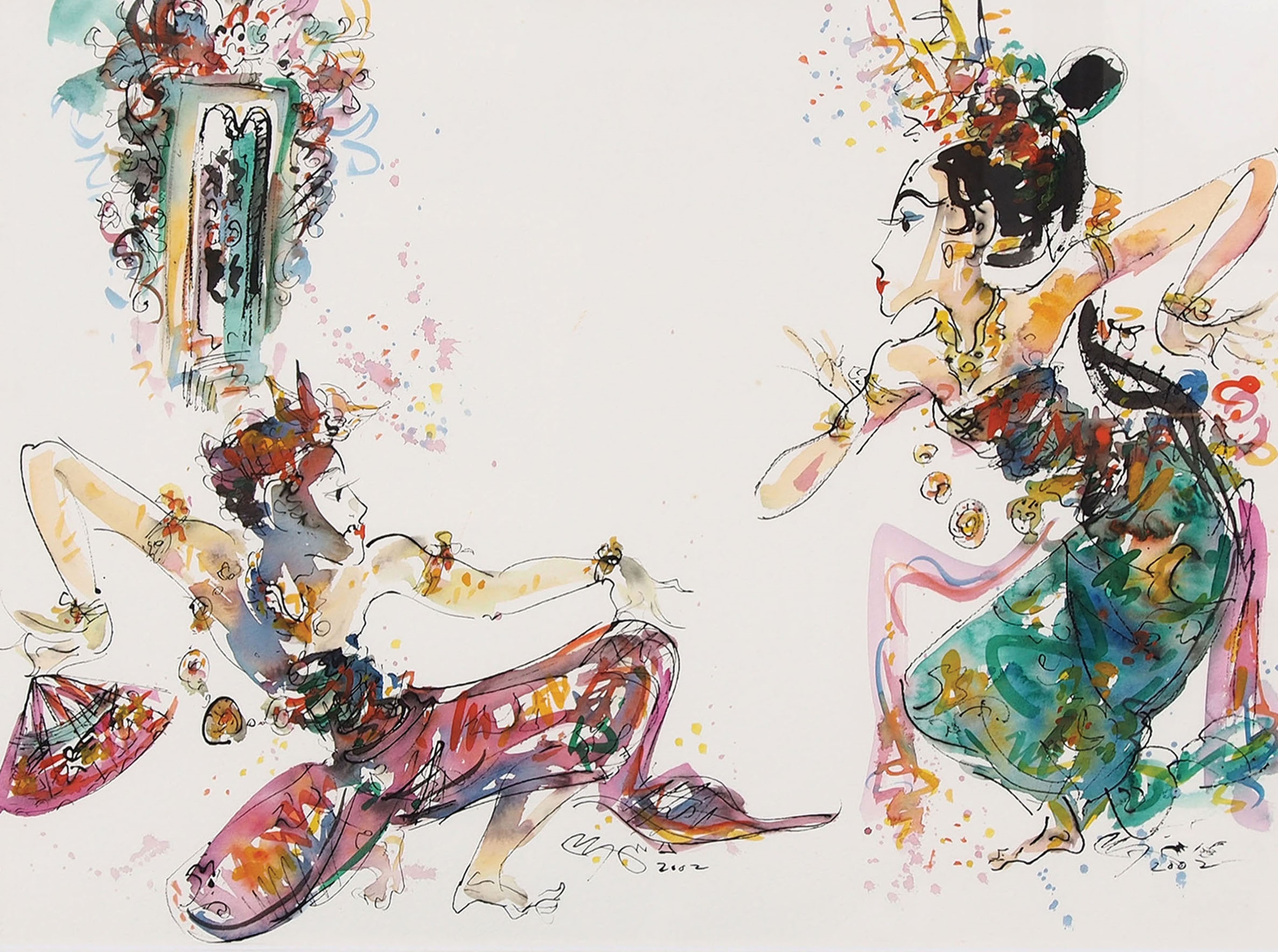 Nyoman Gunarsa | Two Dancers (2002) | MutualArt
