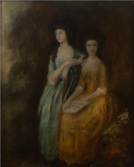 Thomas Gainsborough | 'The Linley Sisters' Portrait of Elizabeth Ann ...