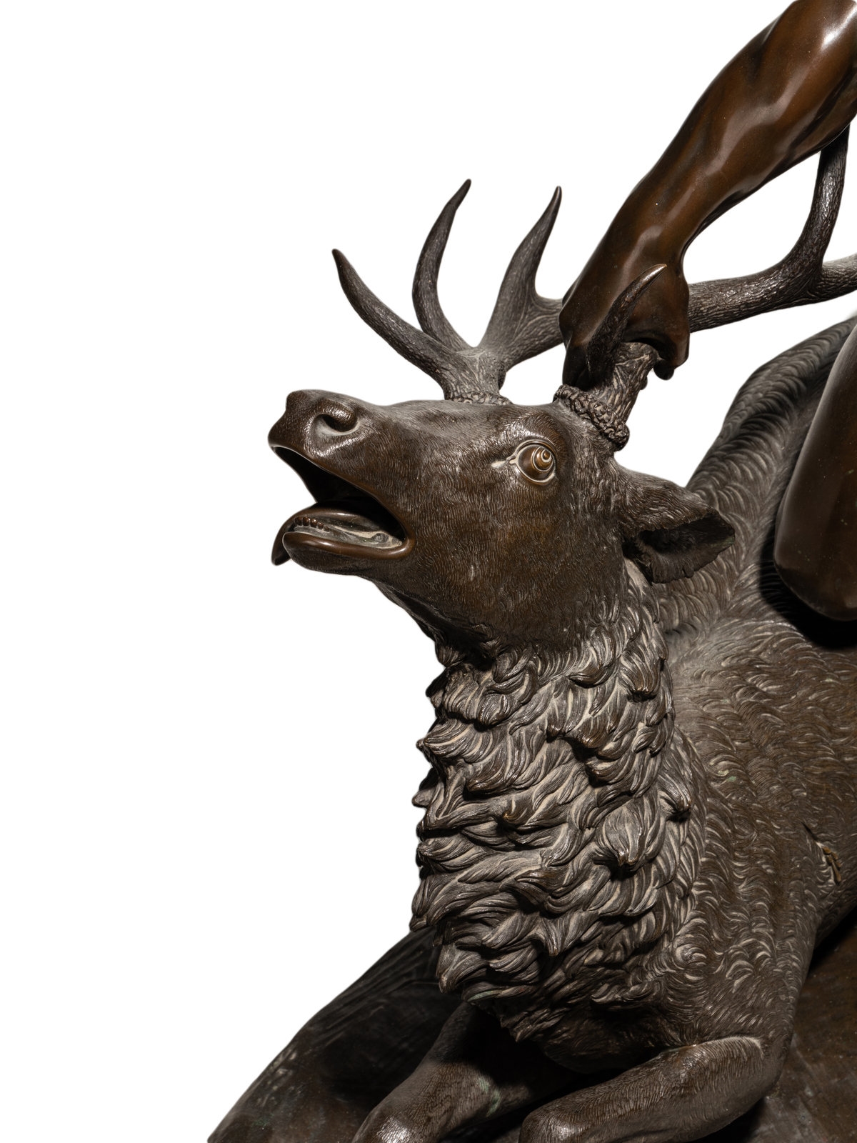 Holme Cardwell | Man with Stag (1857) | MutualArt