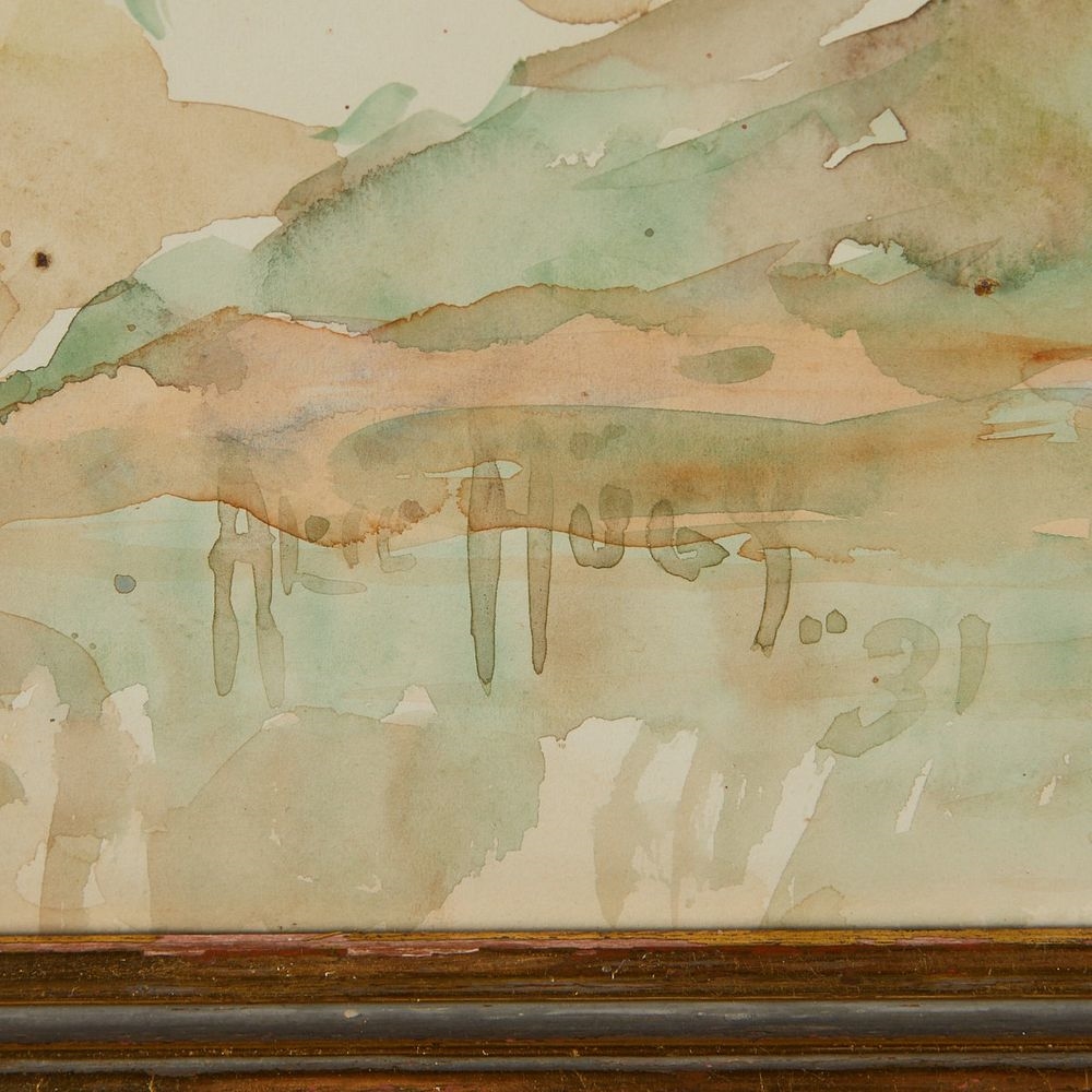 Alice Elizabeth Hugy | Still life depicting a vase overflowing with ...