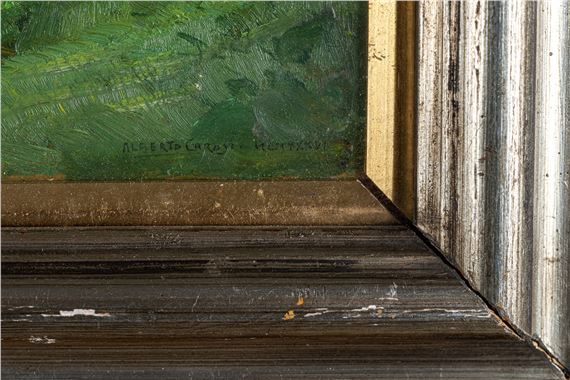 Alberto Carosi | Mountain landscape with houses | MutualArt