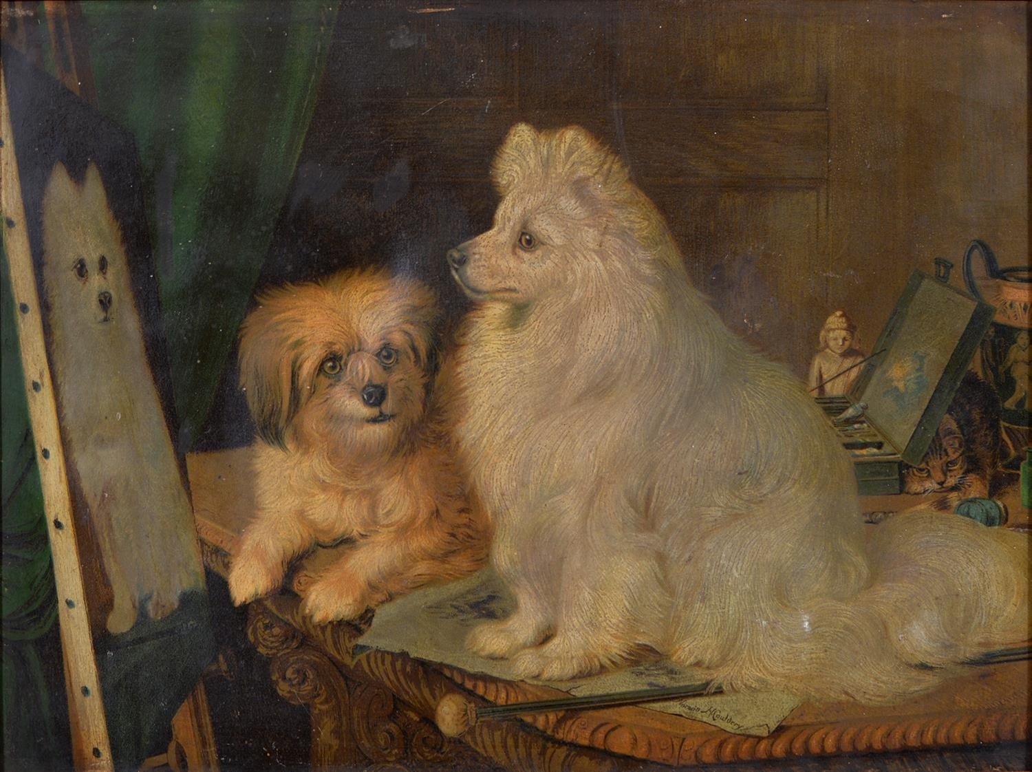 Horatio Henry Couldery | A Victorian chromolithograph of dogs after ...