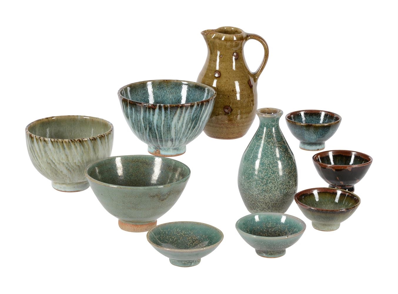 Edward Hughes | A GROUP GREEN GLAZED STUDIO POTTERY | MutualArt