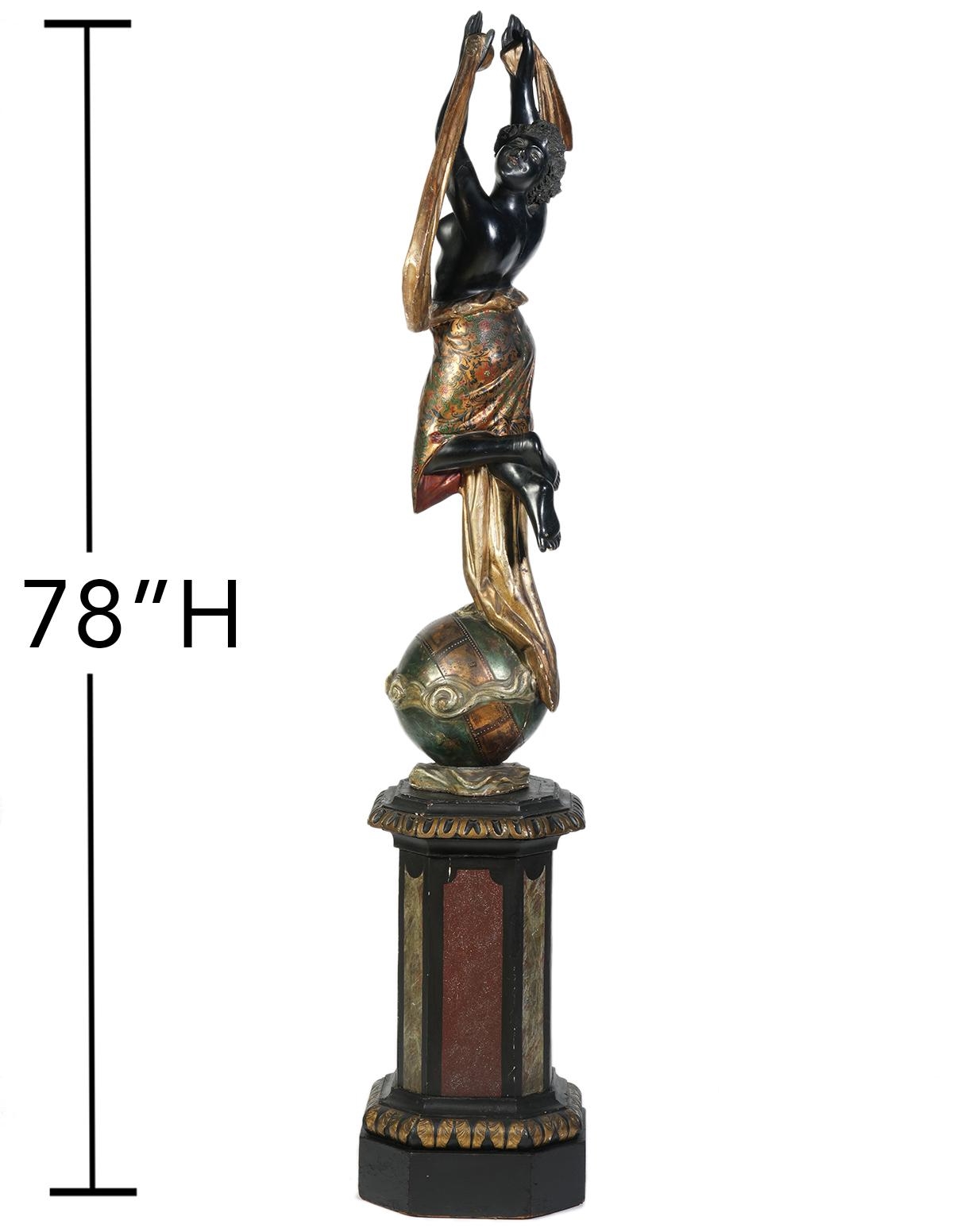 Italian School, 19th Century | Nubian Statue | MutualArt