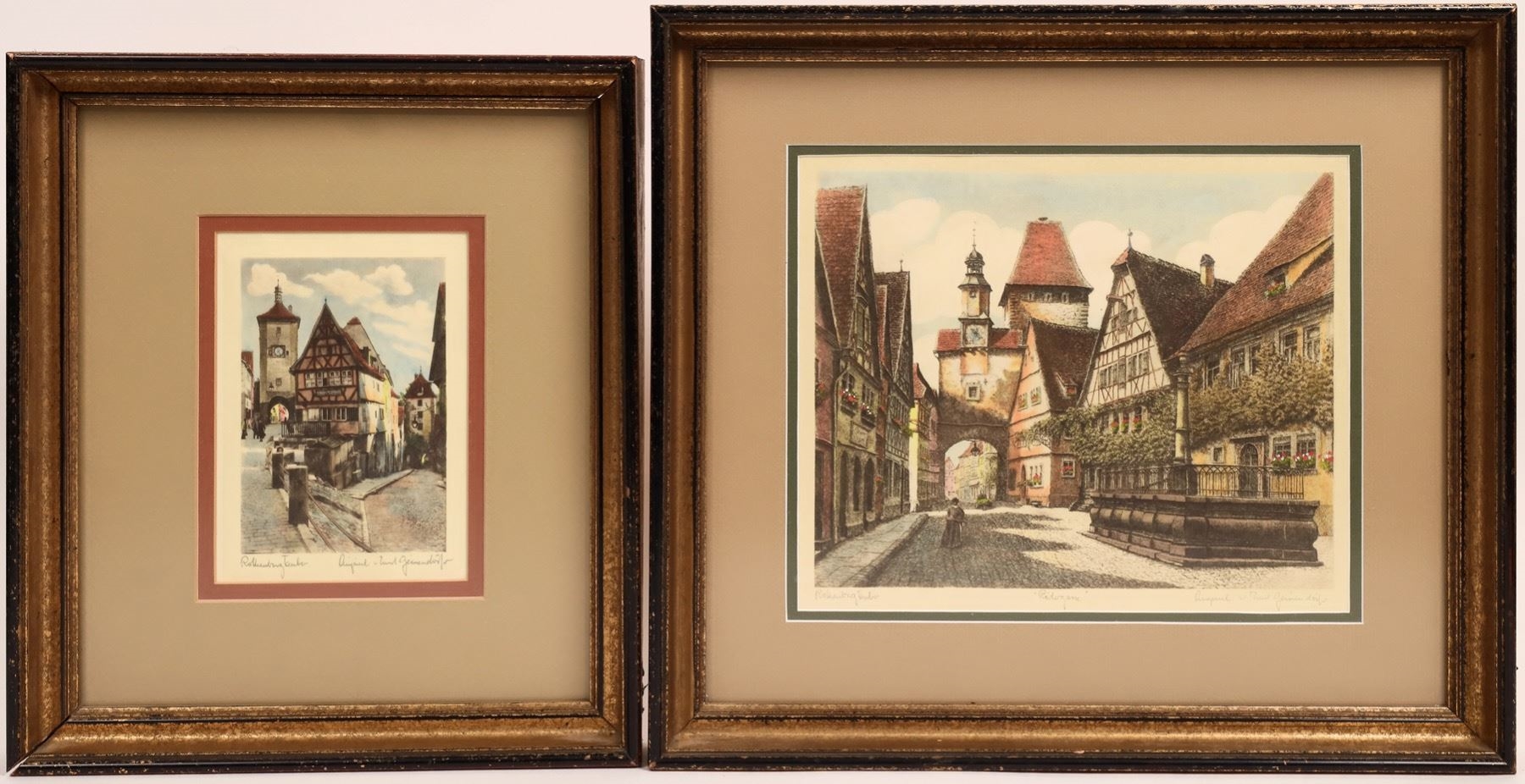 Ernst Geissendorfer | Geissendorfer European Hand Colored Etchings ...