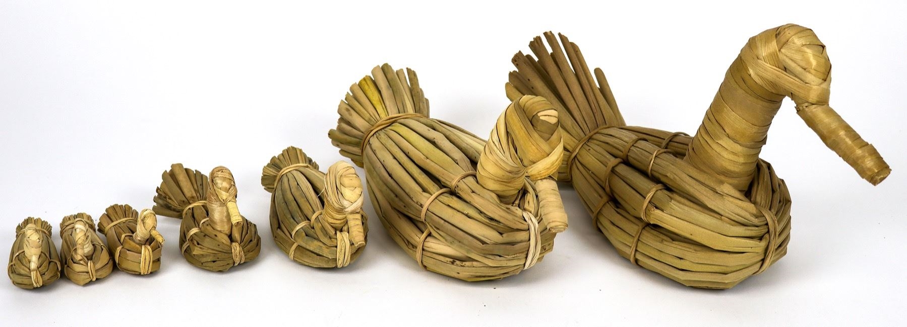 Joey Allen | Tule Grass Duck Decoy Family of 7 | MutualArt