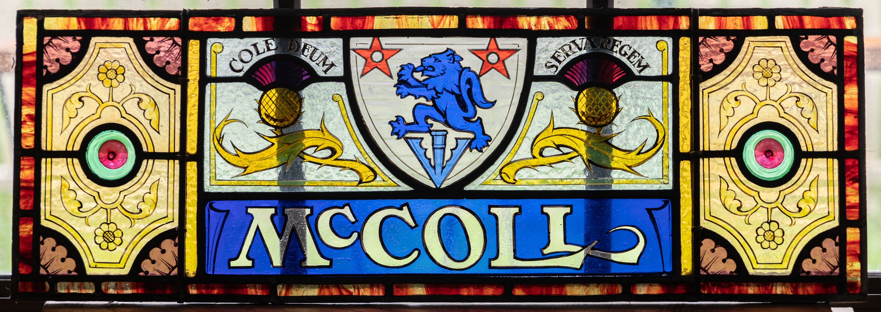 David McColl Little | A stained glass and leadlight panel of McColl ...