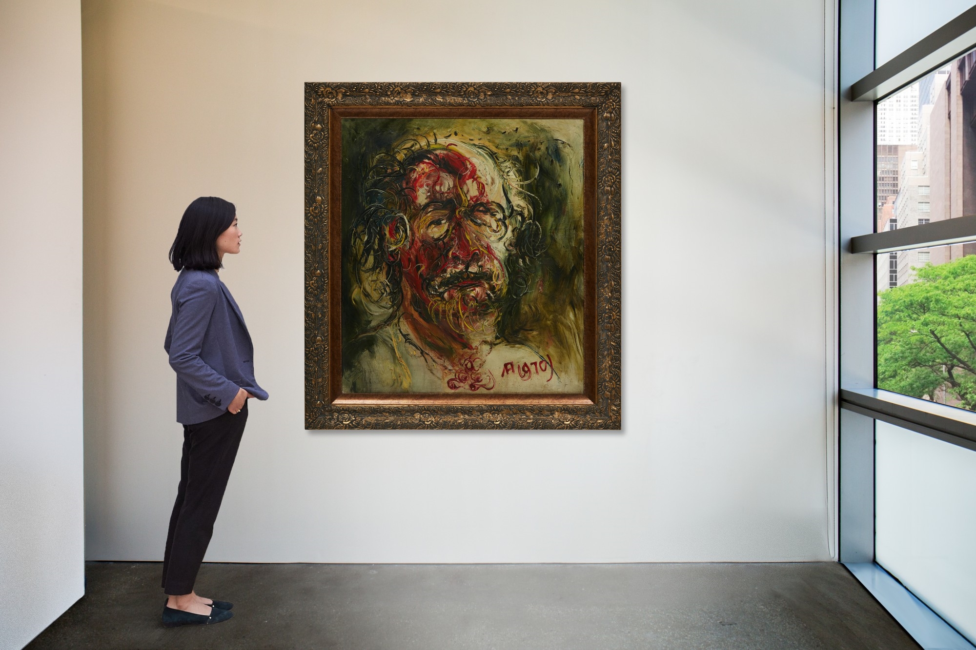 Affandi | Self Portrait (1970) | MutualArt
