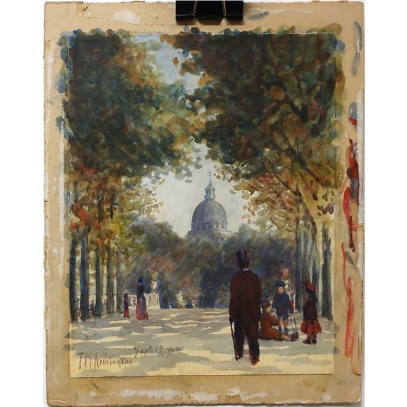 Frank Milton Armington | VIEW OF PARK PROMENADE (1900) | MutualArt