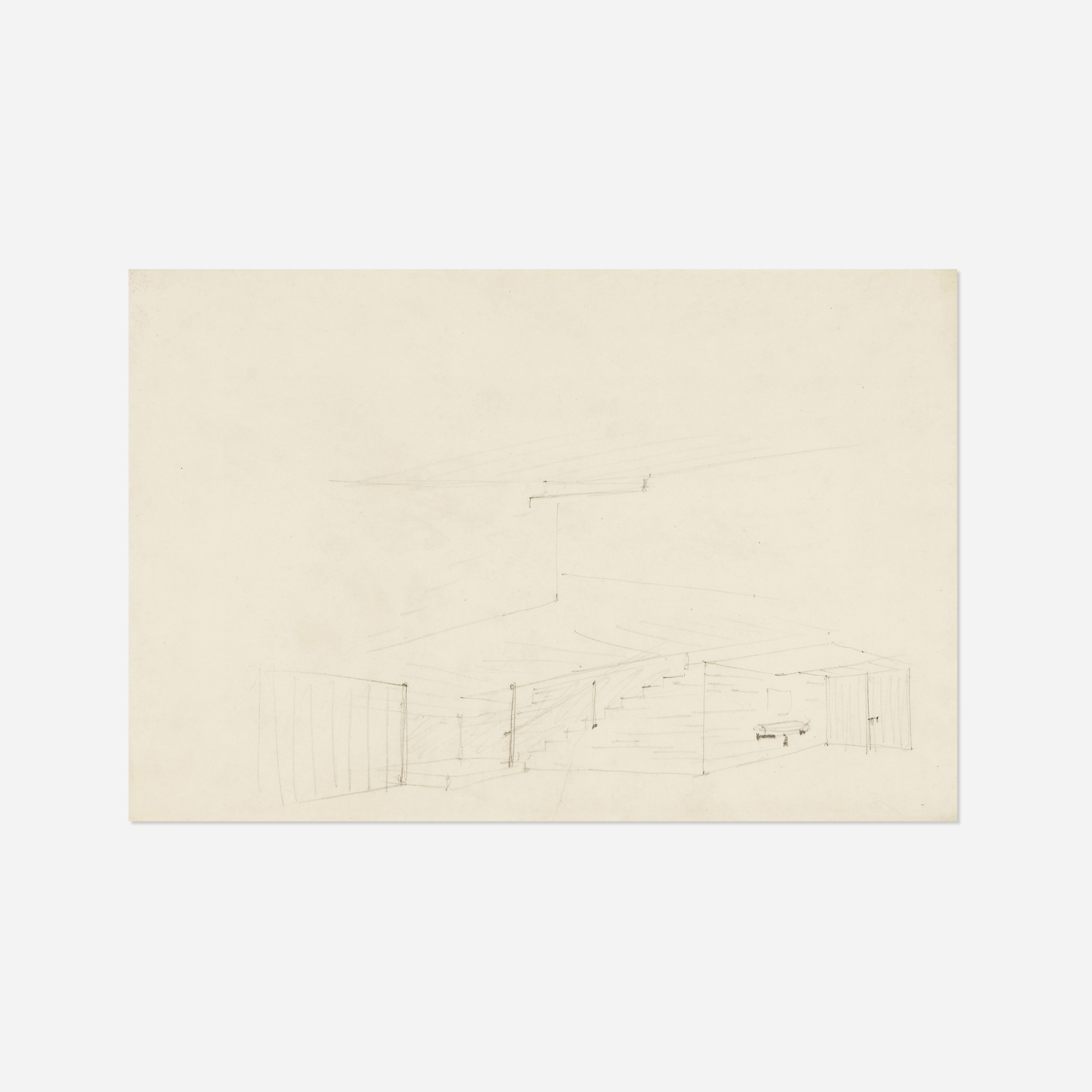 Ludwig Mies van der Rohe | Sketch for the Resor House interior, Jackson ...