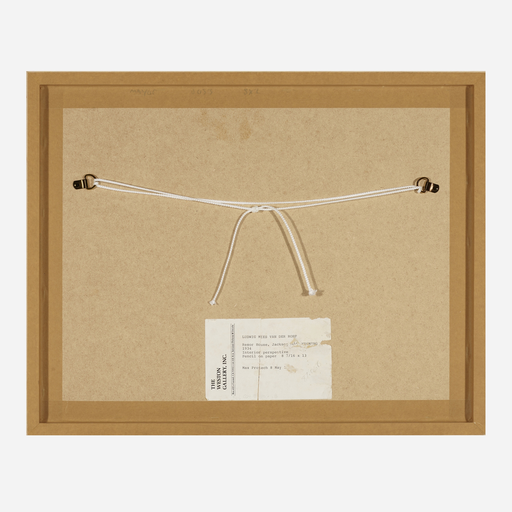 Ludwig Mies van der Rohe | Sketch for the Resor House interior, Jackson ...