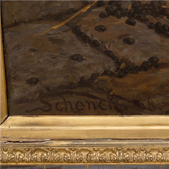 August Friedrich Albrecht Schenck | Sheep and Rams Waiting to be Shorn ...