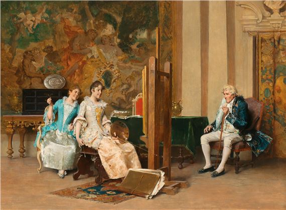 Arturo Ricci | The Painter in the Salon | MutualArt