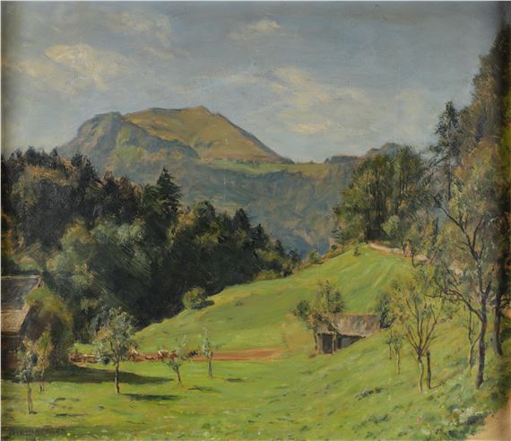 Adolf Helmberger | Beim Zwölferhorn im Salzkammergut (1941) | MutualArt
