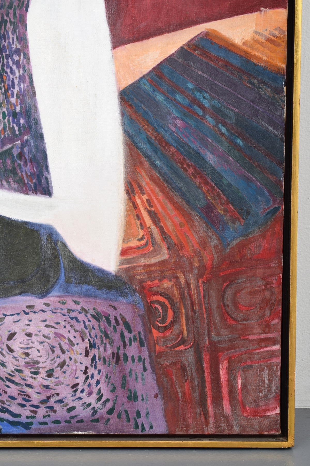 Rafael Tufiño | Rosemarie with her cat Tefo (1969) | MutualArt