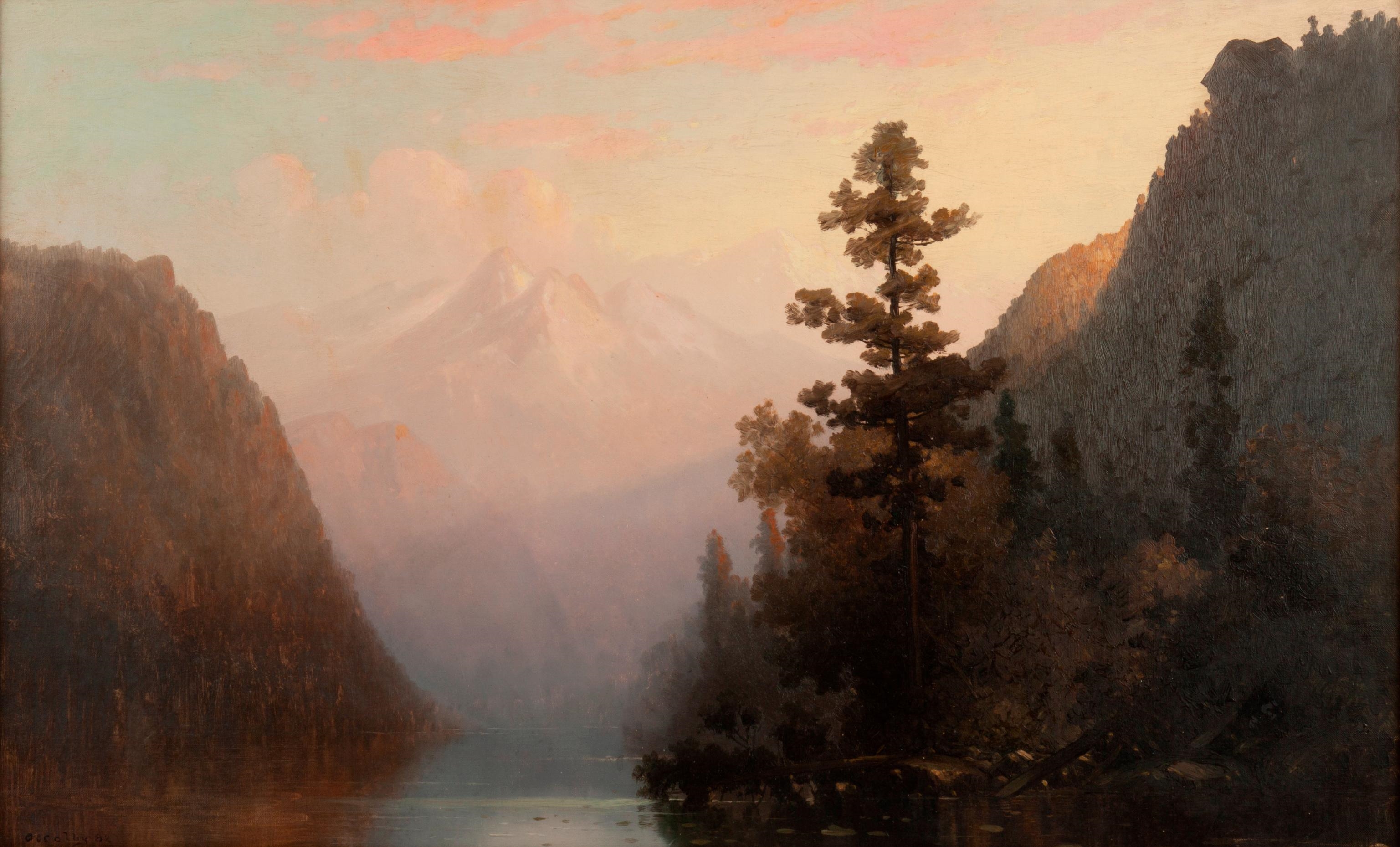 George Ernest Colby | Mountain landscape (1882) | MutualArt
