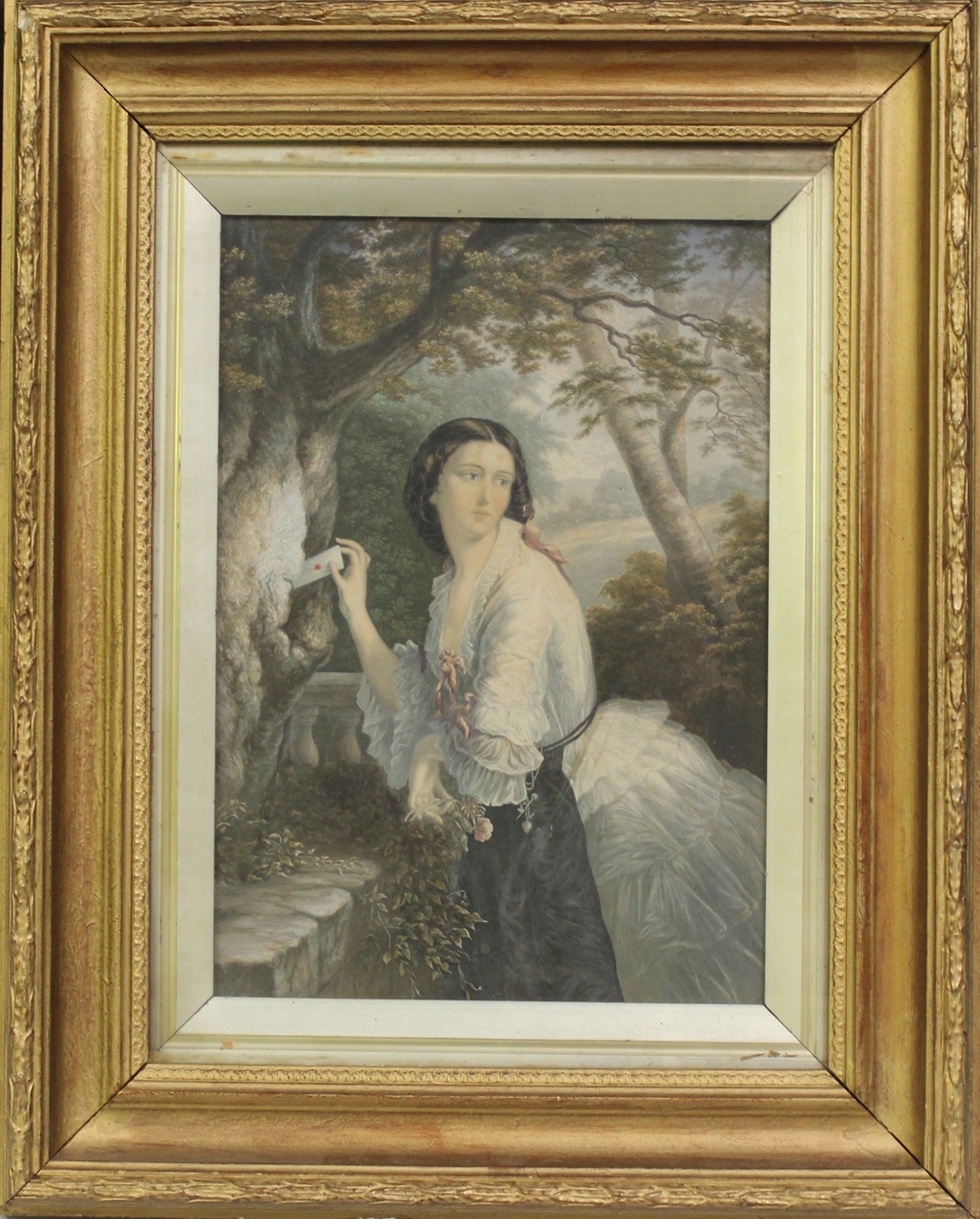 George Baxter | The Lover's Letter Box (Circa 1856) | MutualArt