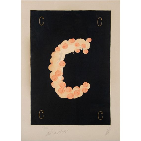 Erté | LETTER C (1979) | MutualArt