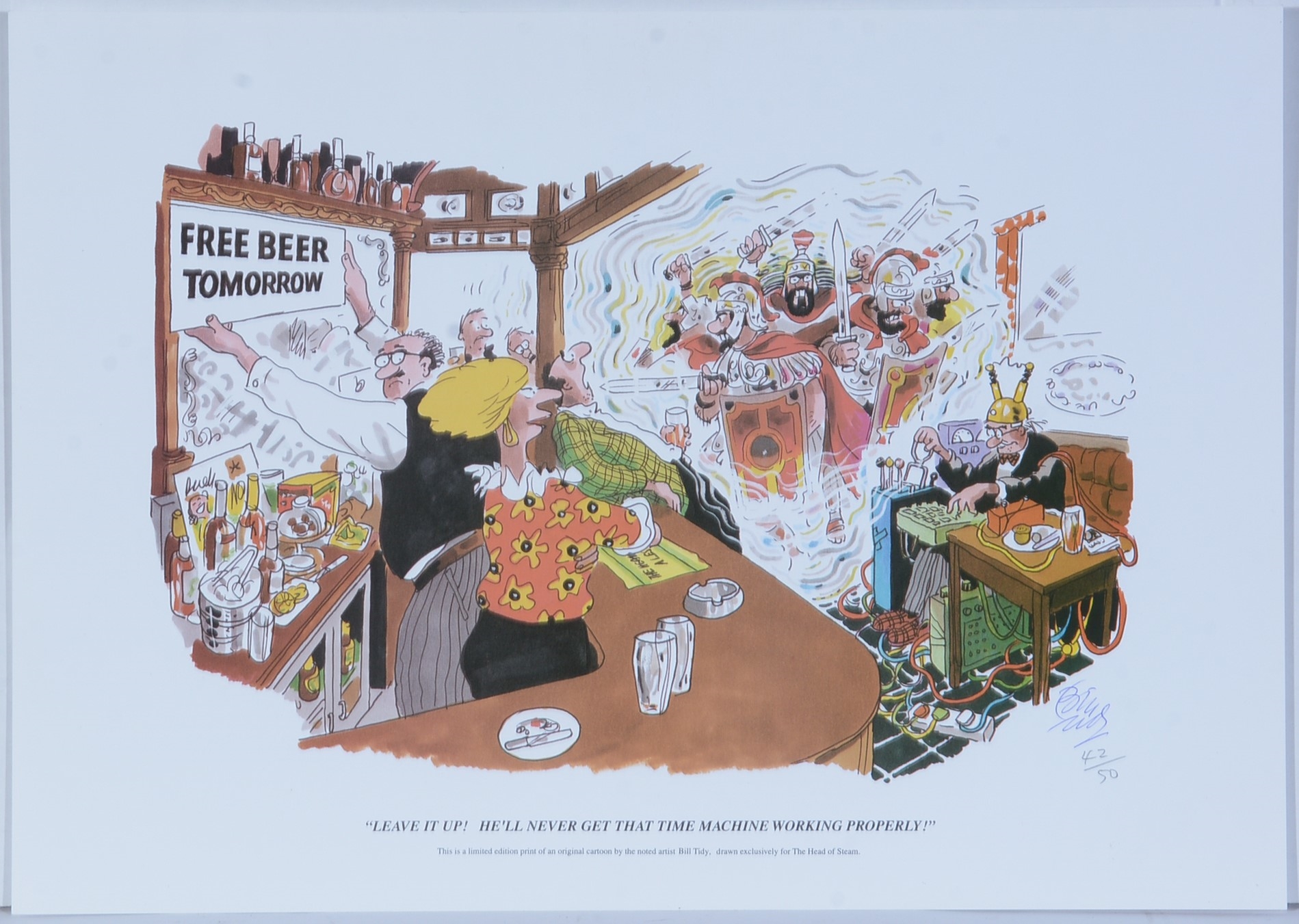 Bill Tidy | Set of ten comical cartoon scenes on the subject of British ...