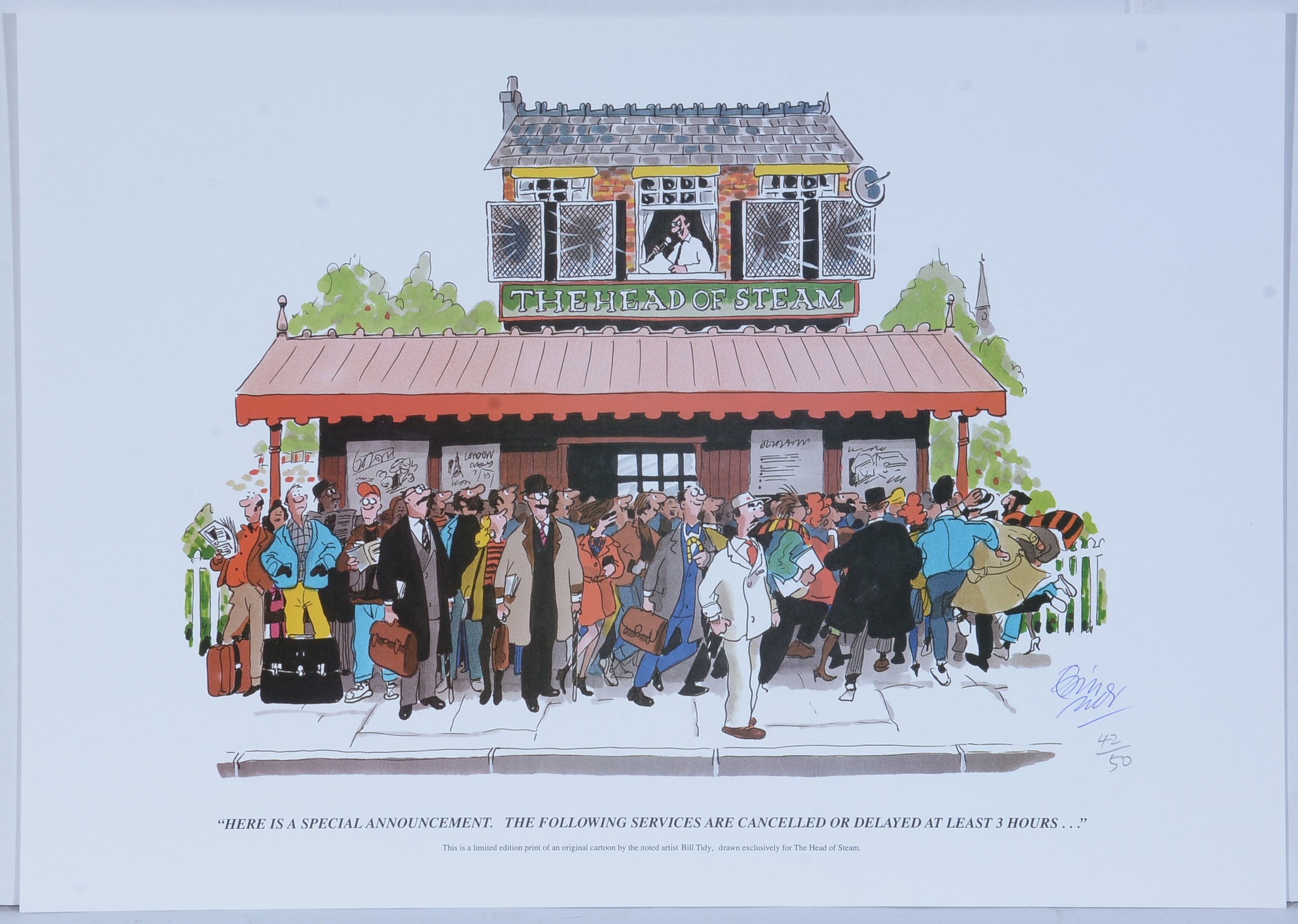 Bill Tidy | Set of ten comical cartoon scenes on the subject of British ...