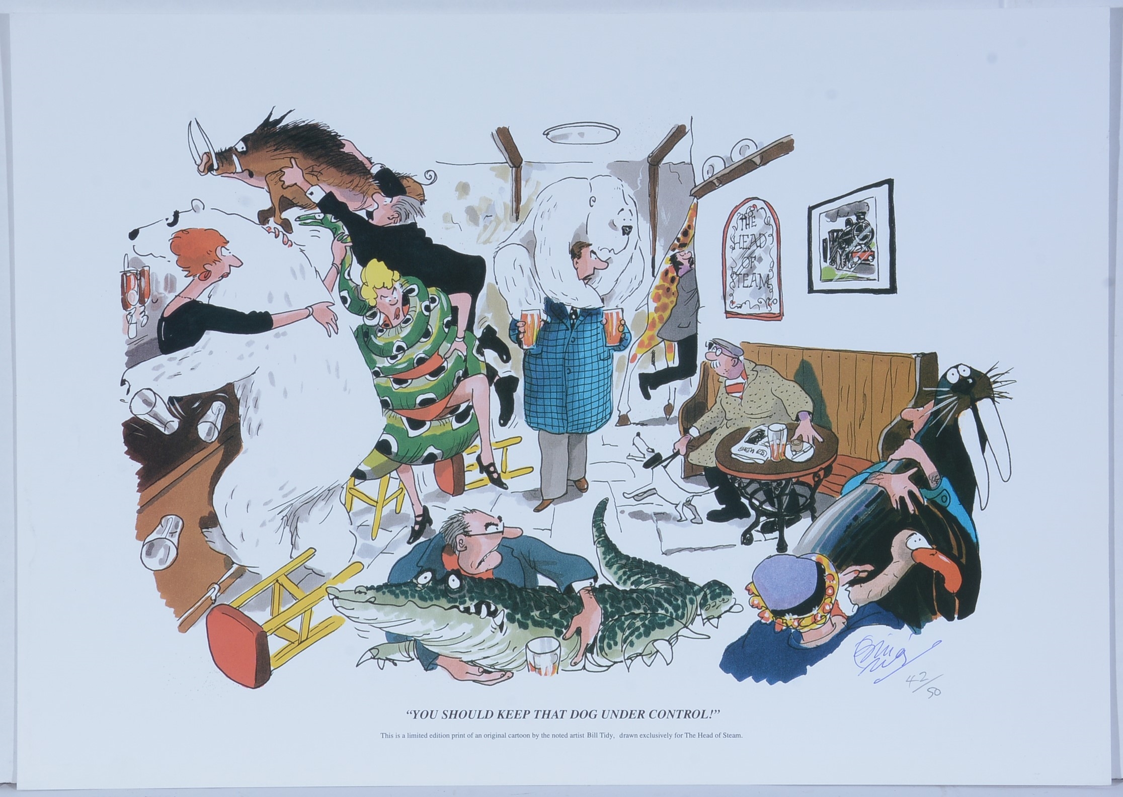 Bill Tidy | Set of ten comical cartoon scenes on the subject of British ...