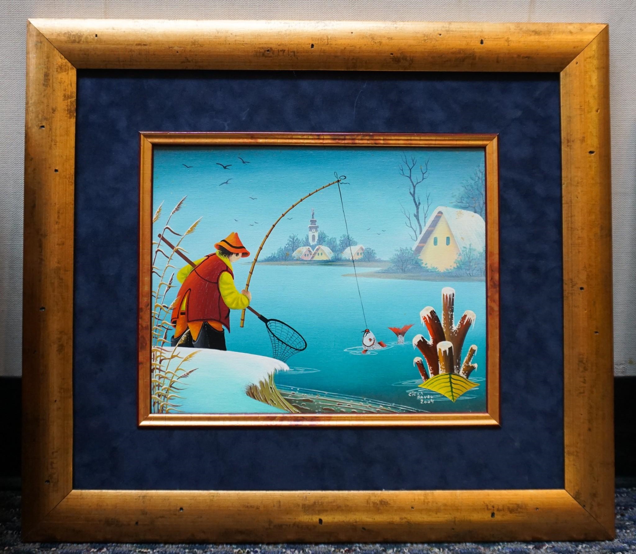 Pavel Cicka | Fishing Scene | MutualArt