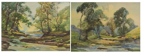 George Henry Downing | River Eden near Kirkby Stephen and one other ...