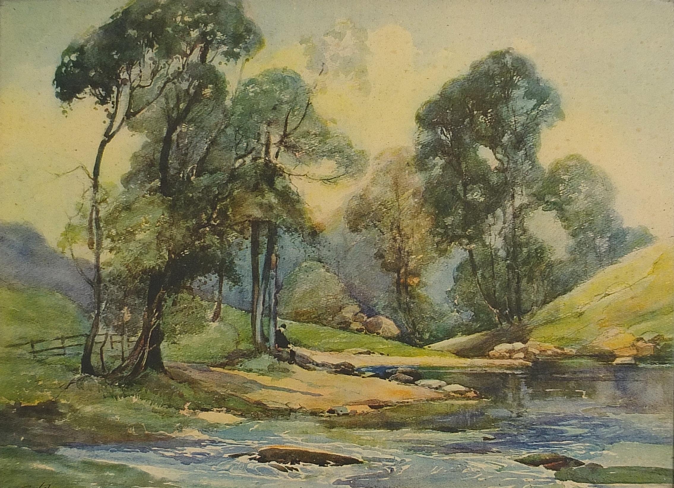 George Henry Downing | River Eden near Kirkby Stephen and one other ...