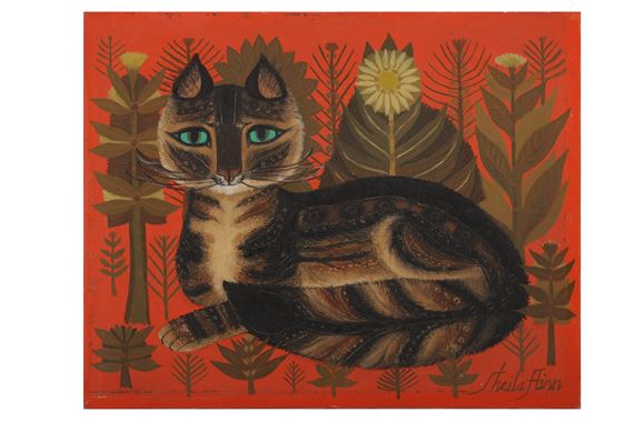 Sheila Flinn | A tabby cat | MutualArt