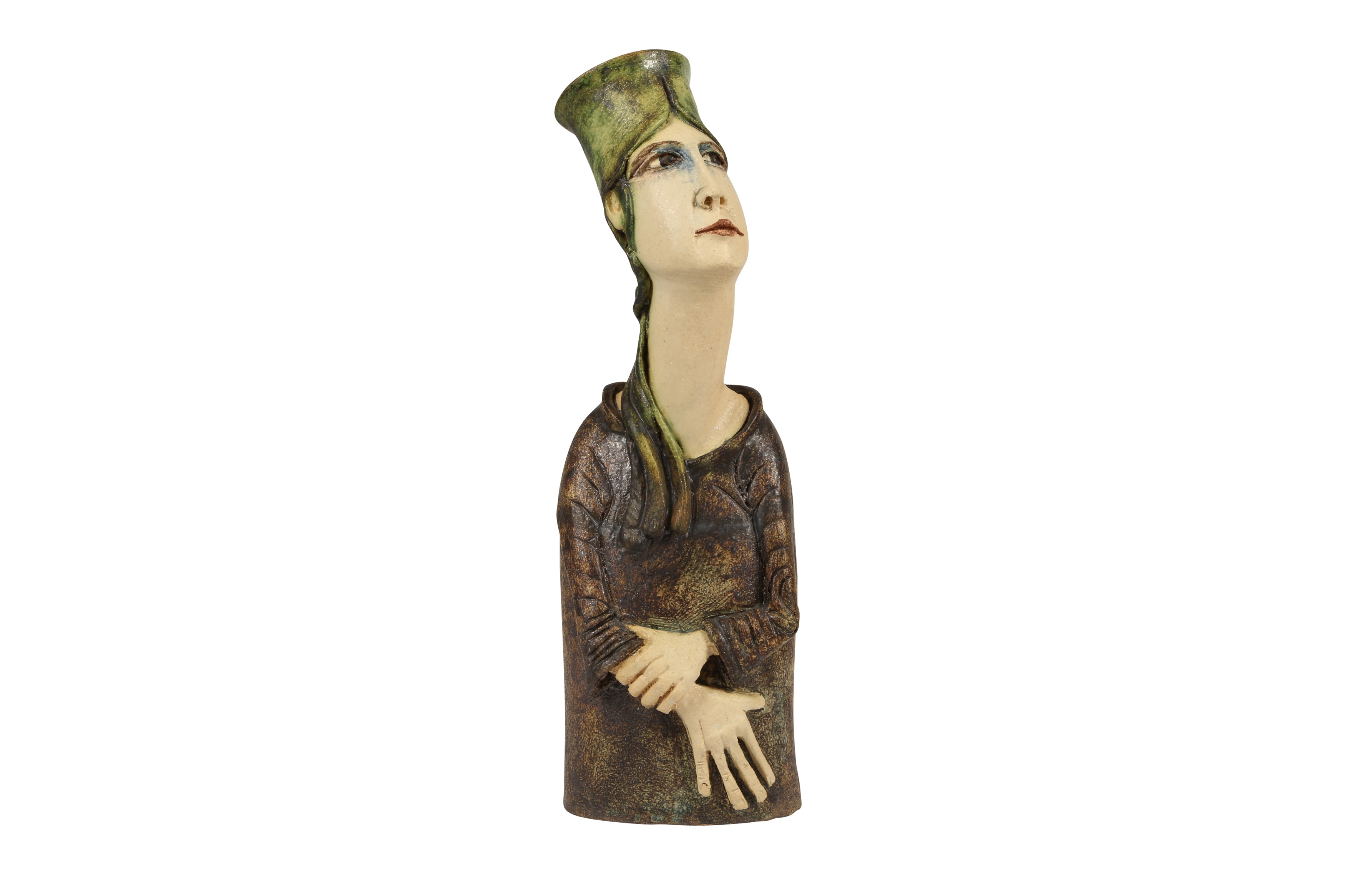 Amanda Popham | A studio pottery vessel in the form of a woman | MutualArt
