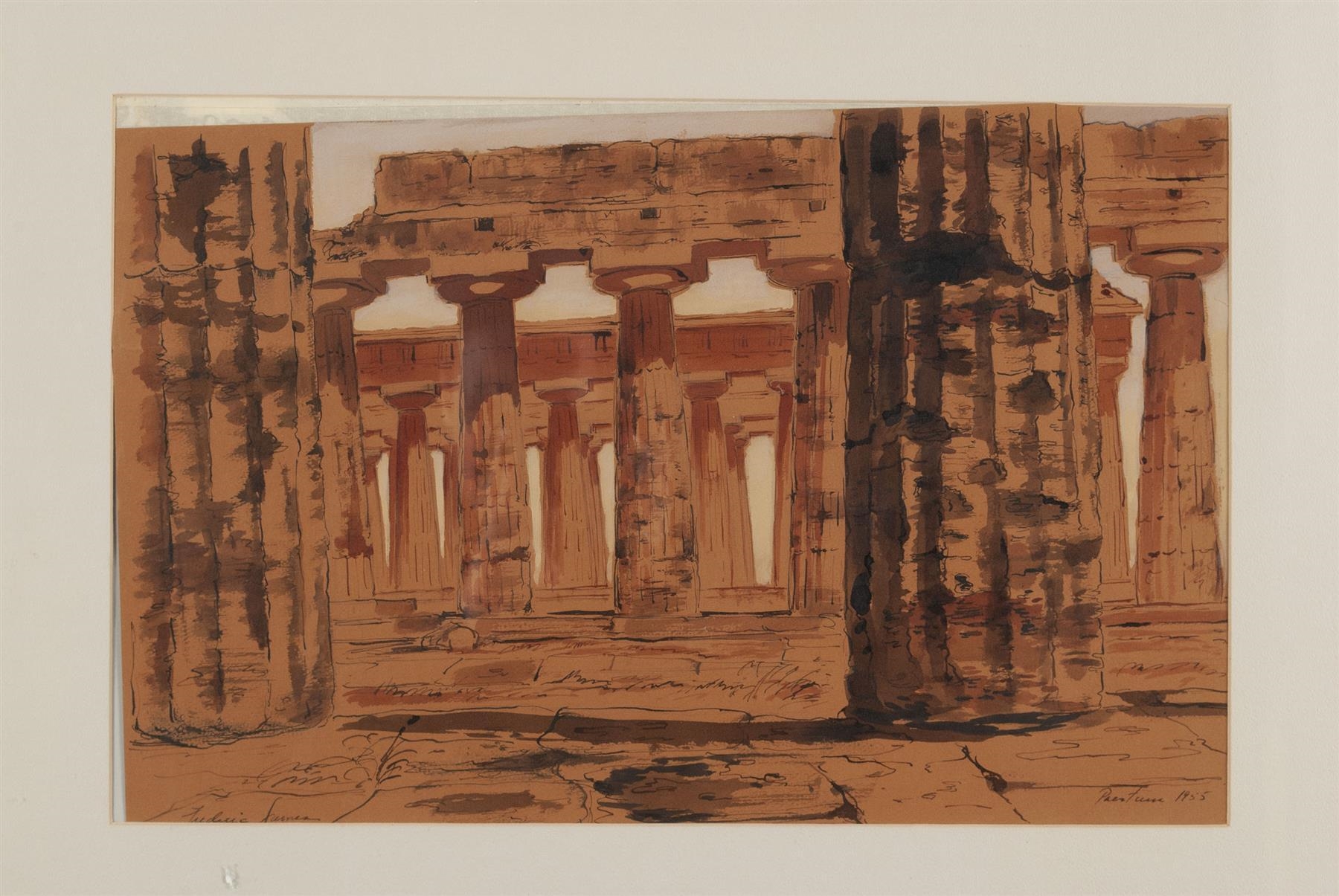 Frederic James | Columns at Paestum | MutualArt
