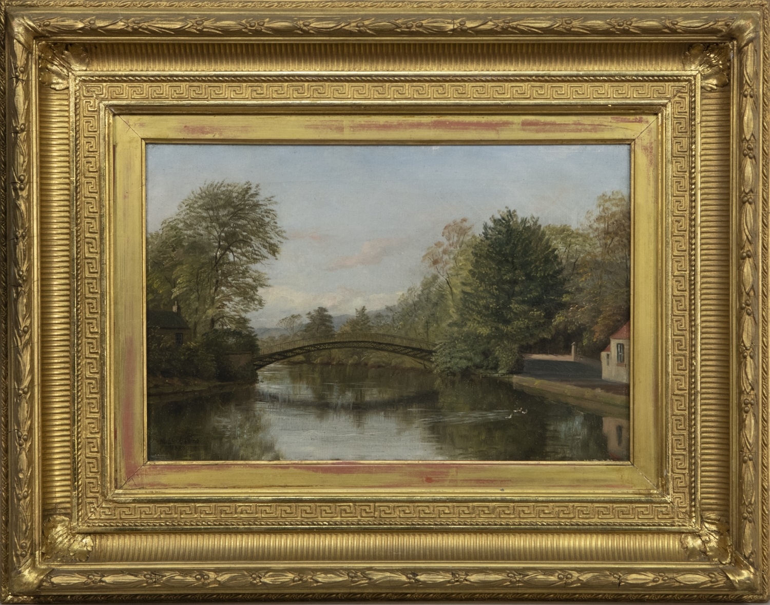 Hugh Collins | BRIDGE OVER A RIVER (1883) | MutualArt