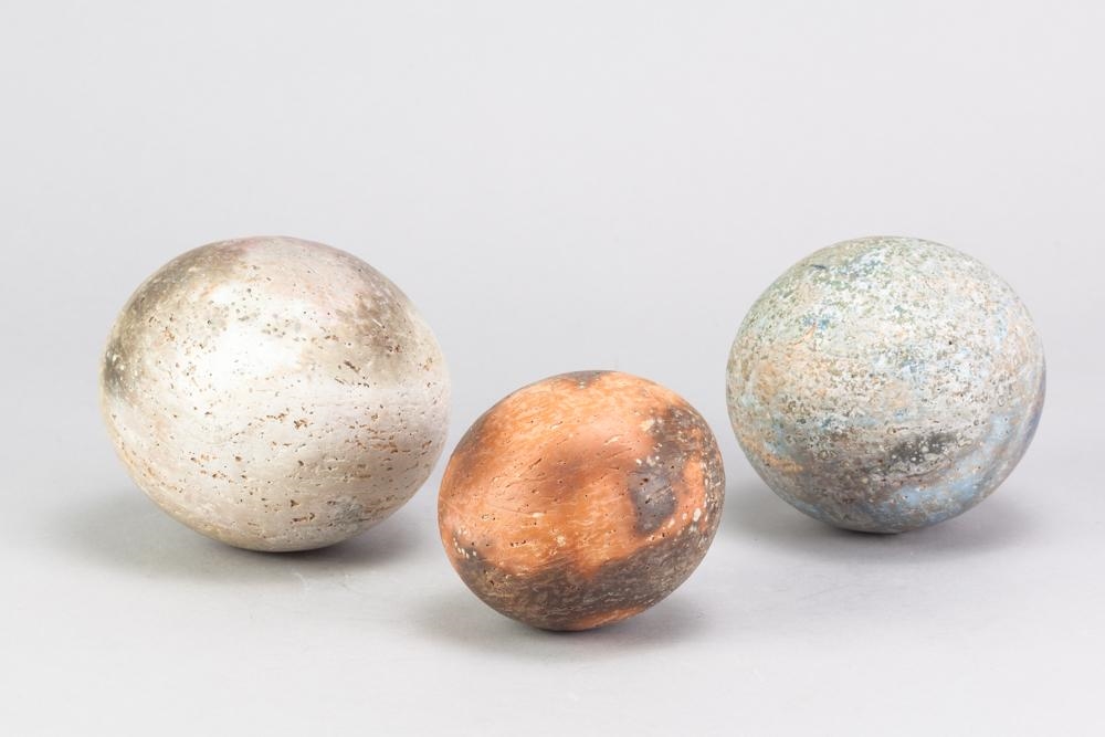 Elspeth Owen | trio fired spheres | MutualArt