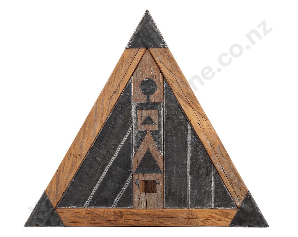 Paratene Matchitt | Wood and Metal Tryptic | MutualArt