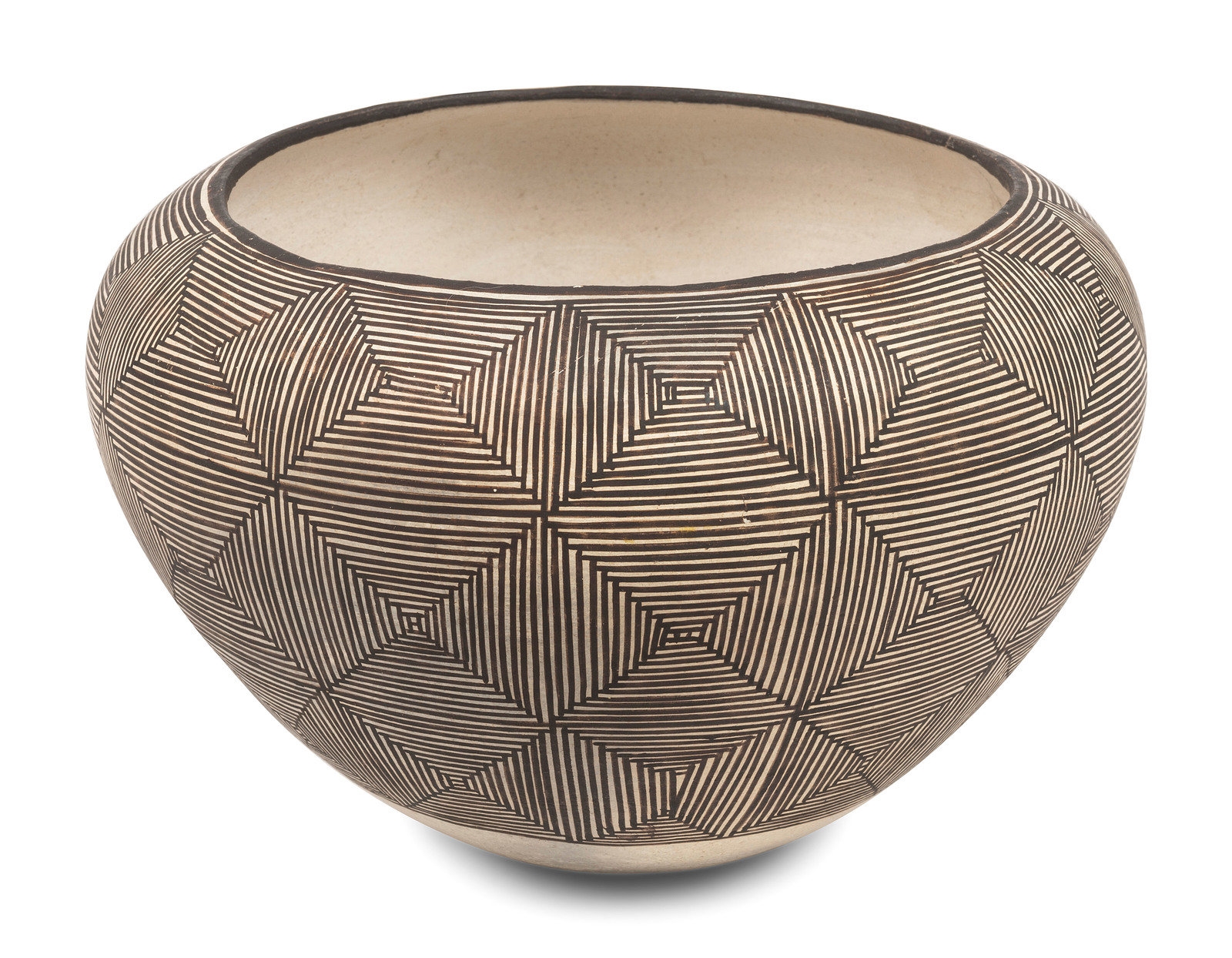 Lucy M. Lewis | Fine Line Pottery Jar | MutualArt