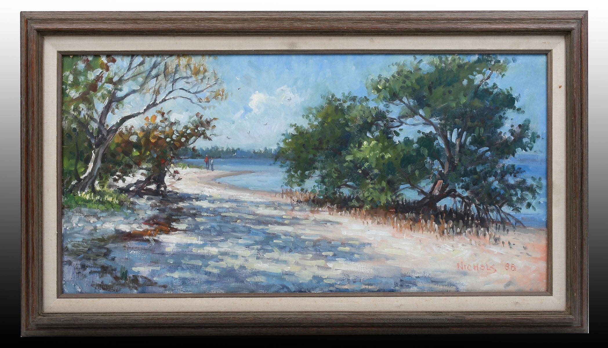 Roy Nichols | Waterside Scene with Figures (80) | MutualArt