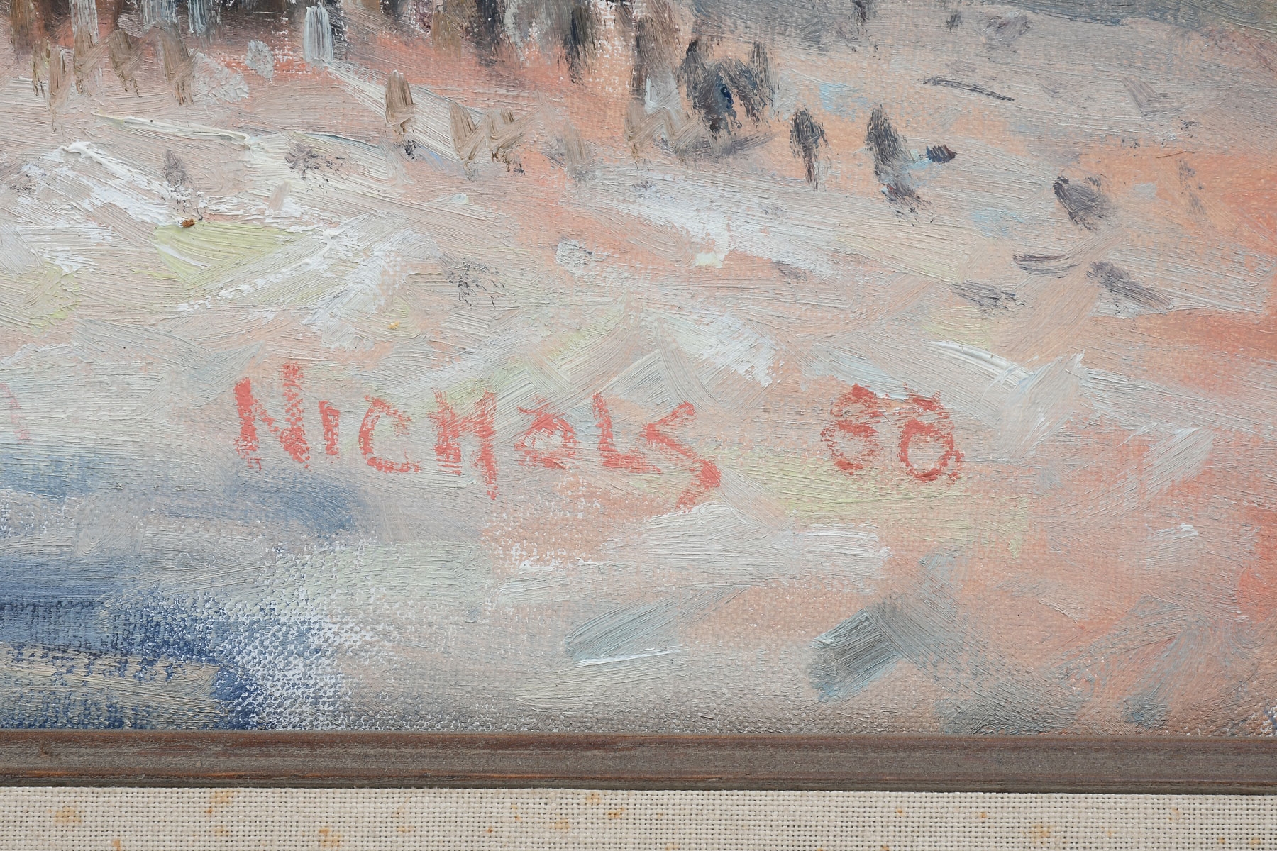 Roy Nichols | Waterside Scene with Figures (80) | MutualArt