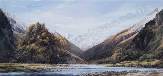 Craig Primrose | Matukituki towards Triple Peak and Alta | MutualArt