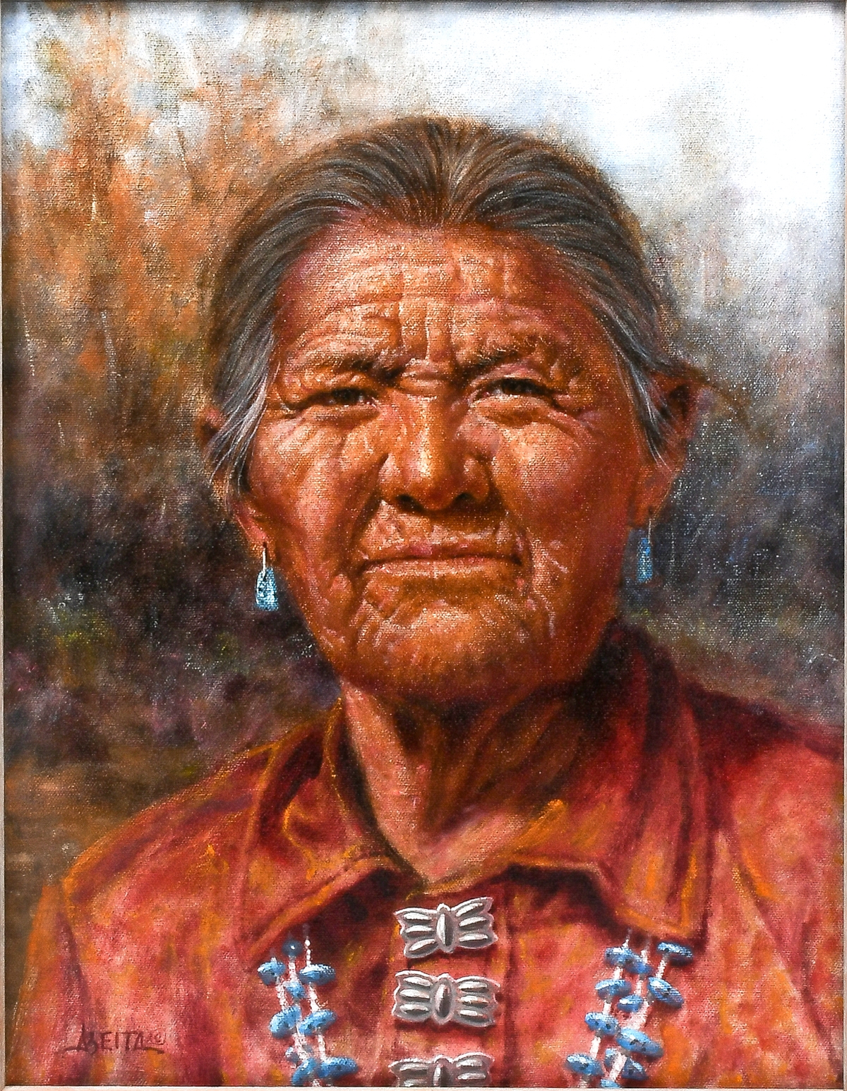Native American Portrait Painting