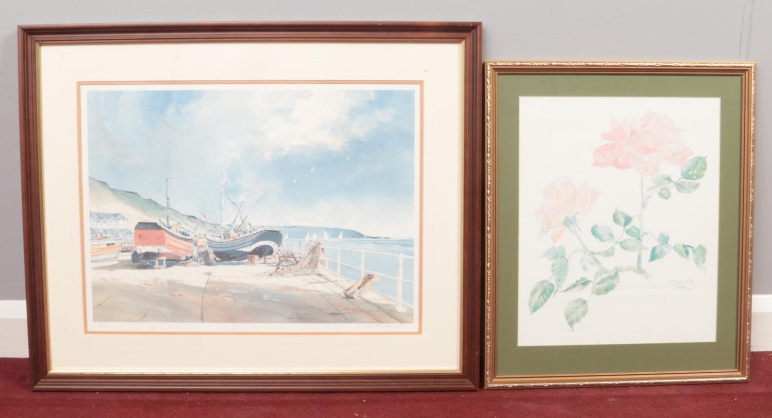 John Rudkin | Two framed prints - a limited edition John Rudkin print ...