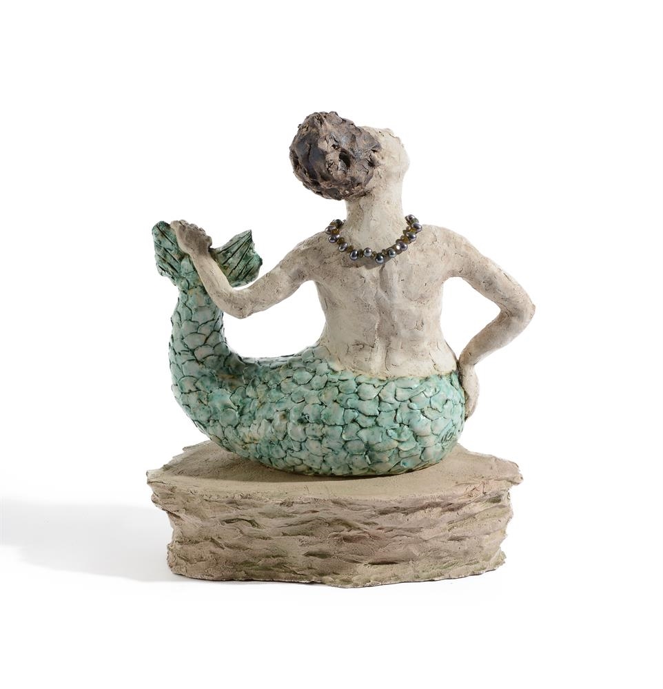 Victoria Atkinson | MERMAID HOLDING HER TAIL WEARING A BEADED NECKLACE ...