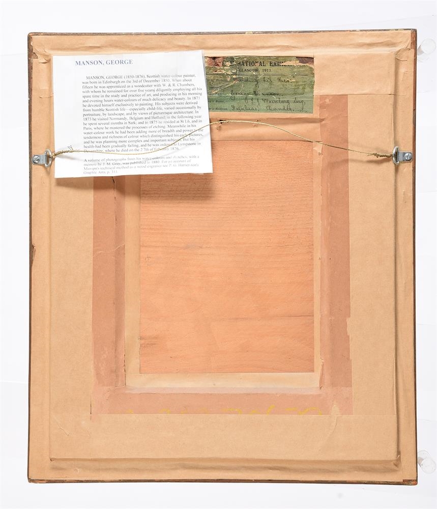 GEORGE MANSON | FISHERMAN MENDING HIS NETS | MutualArt