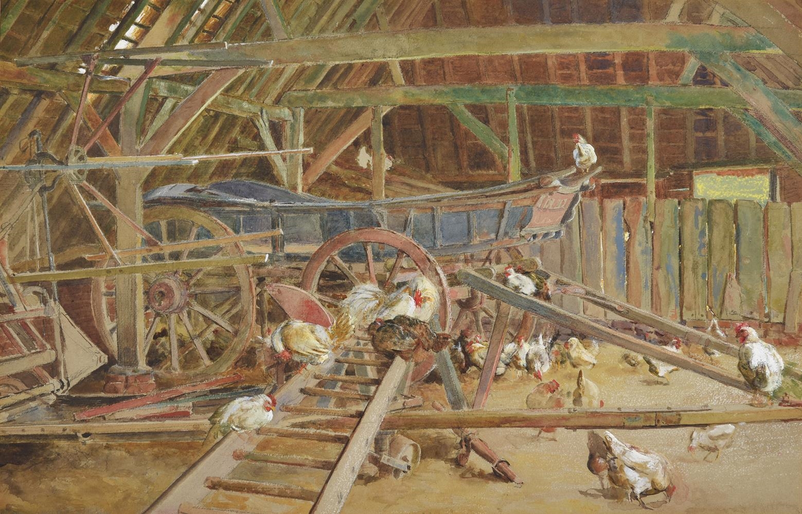 William Frank Calderon | THE OLD BARN | MutualArt