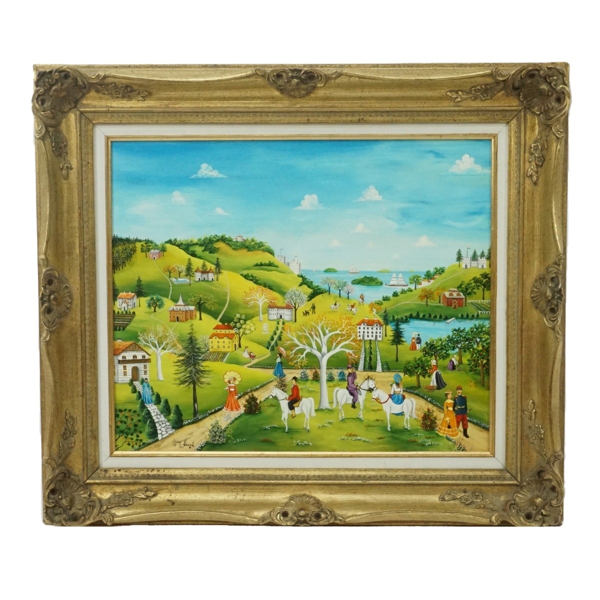 Agnes Neusch | Village Scene | MutualArt